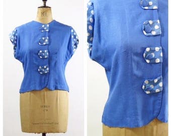 Vintage 1950s blouse | Etsy