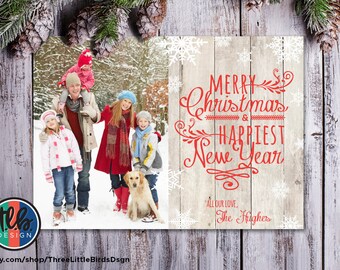 Rustic holiday cards | Etsy