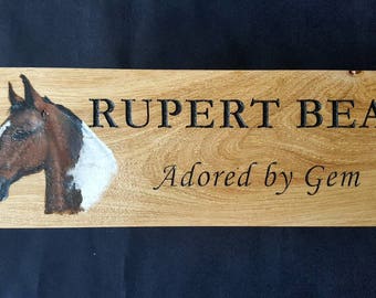 Horse stable sign | Etsy