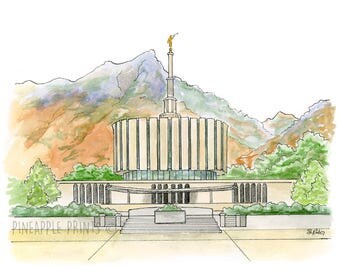 Provo temple | Etsy