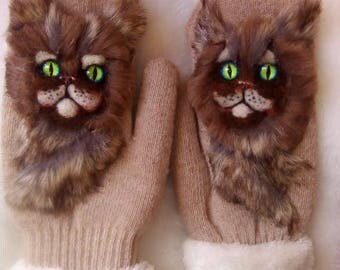 Animal mittens | Etsy