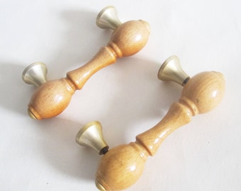 Wood drawer pulls | Etsy