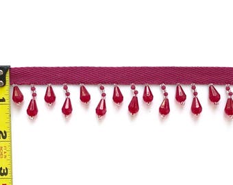 Beaded fringe trim | Etsy