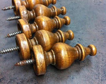 Wood finials | Etsy