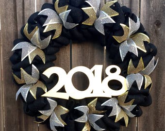 New years wreath | Etsy