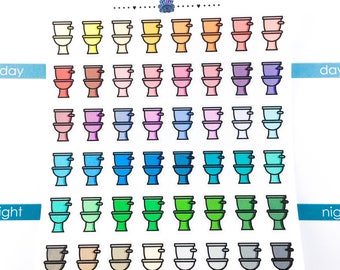 Bathroom sticker | Etsy