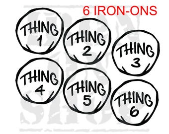 Thing 1 thing 2 iron on | Etsy