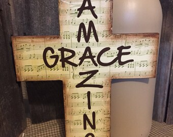 Music note cross | Etsy