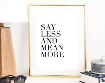 Typography poster | Etsy