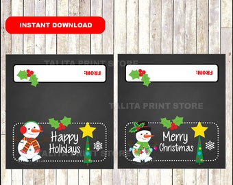 Snowman bag topper | Etsy