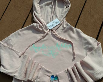 CUSTOM DYED Choose your own colors Cropped Hoodie