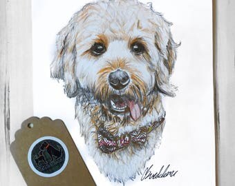 Custom pet drawing | Etsy
