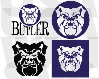 Bulldog logo svg | Etsy