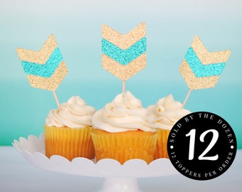 Chevron cupcake | Etsy