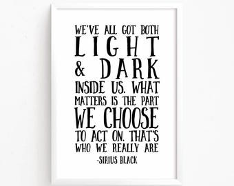 Sirius black quote | Etsy