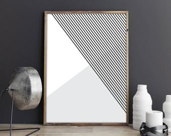 Colorblock art | Etsy