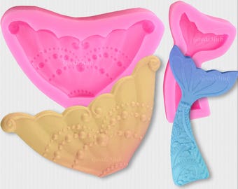 Mermaid tail mold | Etsy