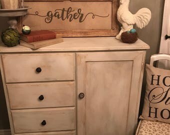 Distressed buffet | Etsy
