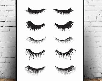 Eyelash poster | Etsy