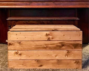 Wooden toy box | Etsy