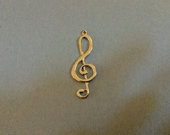 Music Note Ink Splash Gold Foil Print G Clef Gold Print