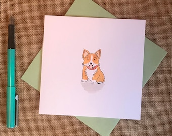 Corgi card | Etsy