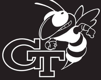 Georgia tech decal | Etsy