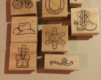 Western theme stamp | Etsy