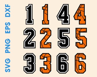 Basketball number | Etsy