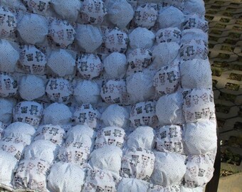 Fleece Soccer Ball Rag Quilt/Blanket Throw