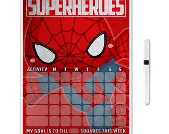 Spiderman chart | Etsy