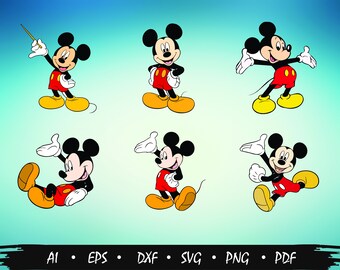 Mickey mouse svg | Etsy