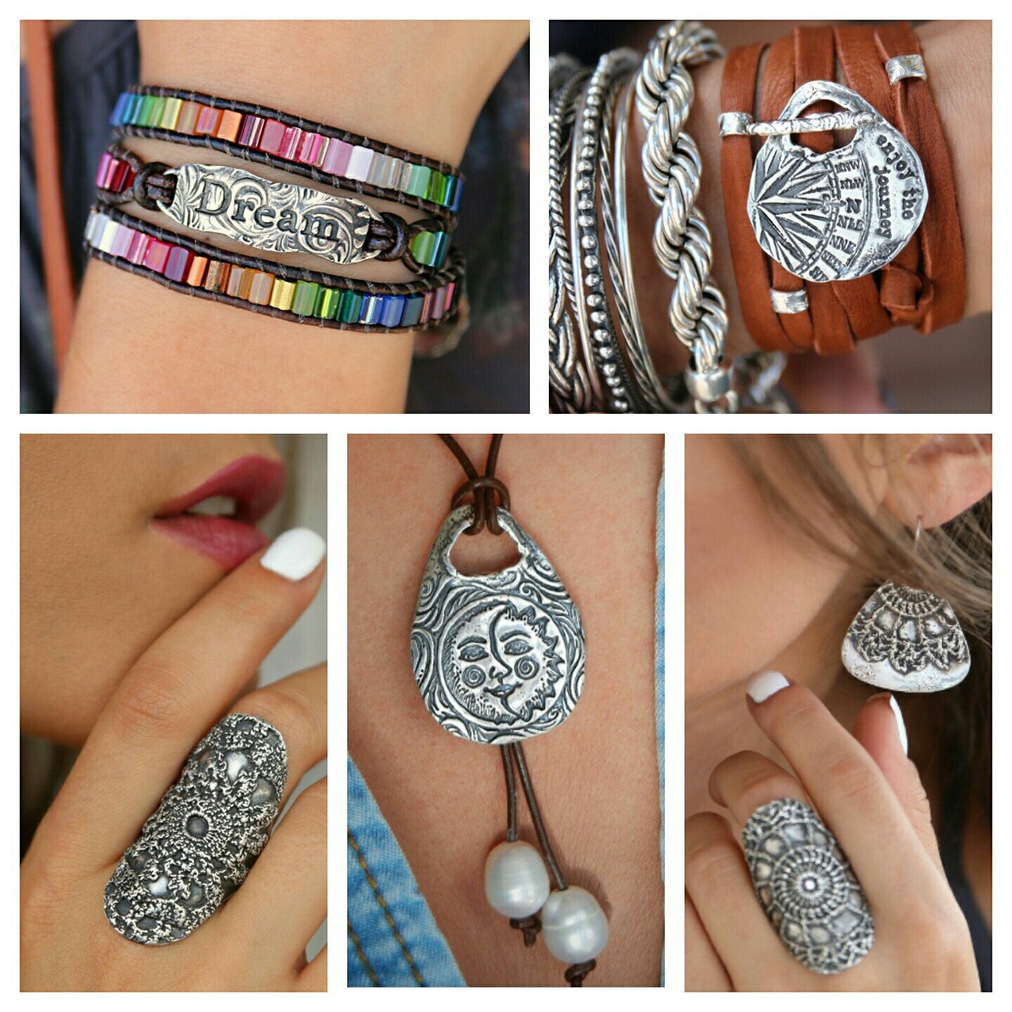 Chunky Hippie Ring Chunky Hippie Jewelry Sterling Silver
