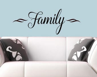Family wall decal | Etsy