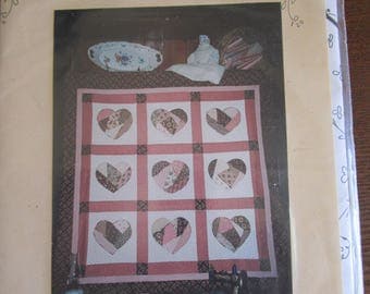 Crazy quilt hearts | Etsy