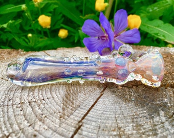 Purple glass pipe | Etsy