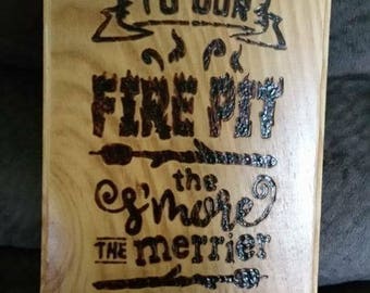Wood burning sign | Etsy