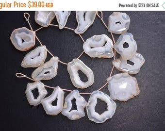 White geode slice | Etsy