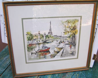 Paris street scene | Etsy