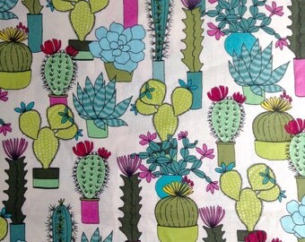 Cactus fabric | Etsy