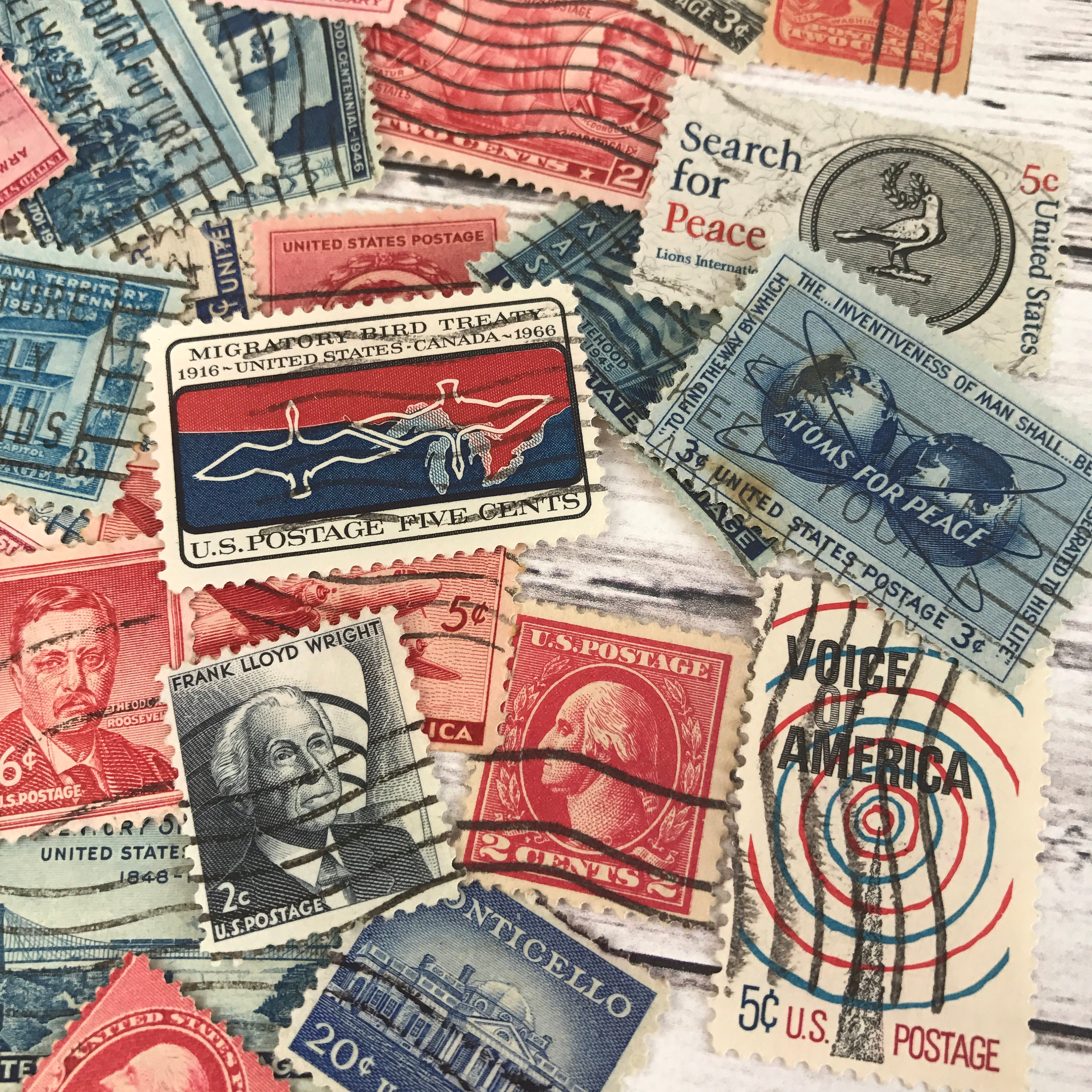 Americana Vintage Stamps Patriotic Junk Journals Vintage