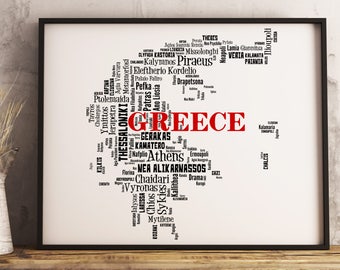 Greece poster | Etsy