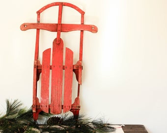 Christmas sled | Etsy