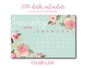 2018 desk calendar | Etsy