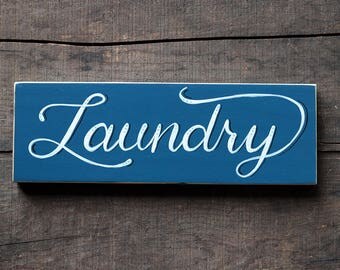 Retro laundry sign | Etsy
