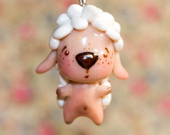 Polymer clay lamb | Etsy