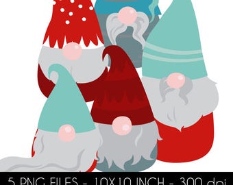 Gnome clipart | Etsy