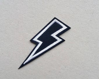 Lightning bolt patch | Etsy