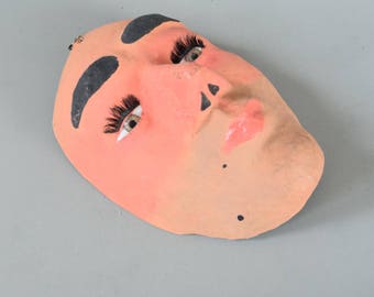 Paper mache mask | Etsy