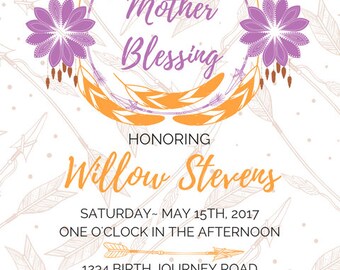 Blessing invitation | Etsy